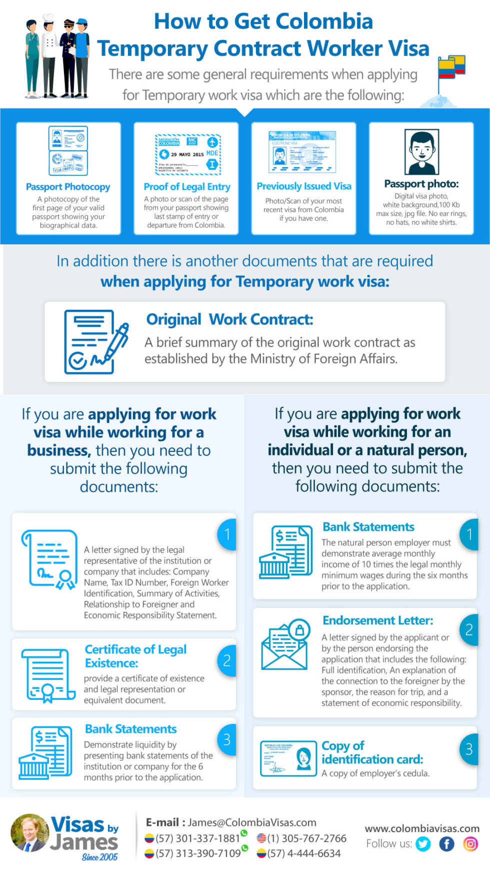 How to Get Colombia Work Visitor Visa • Colombia Visas - Colombian Visa ...